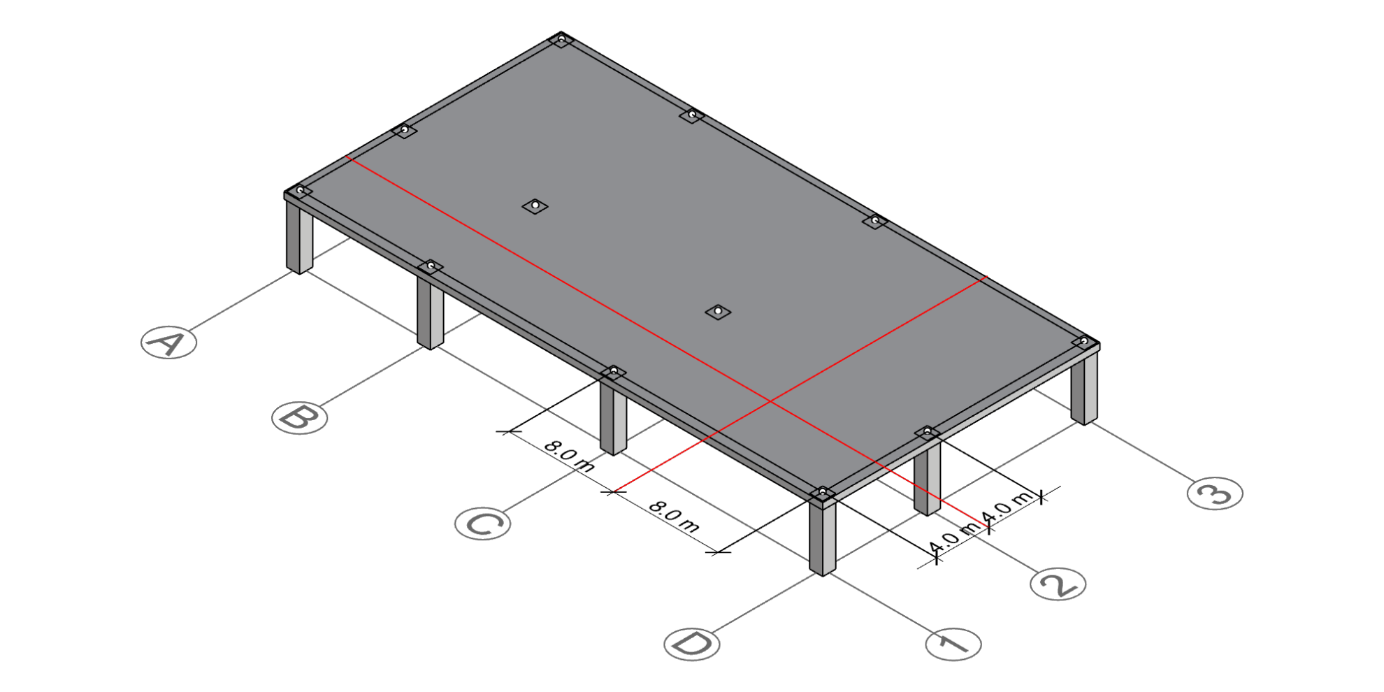 Tributary Areas of Columns and how to Best Calculate them - Tribby3d
