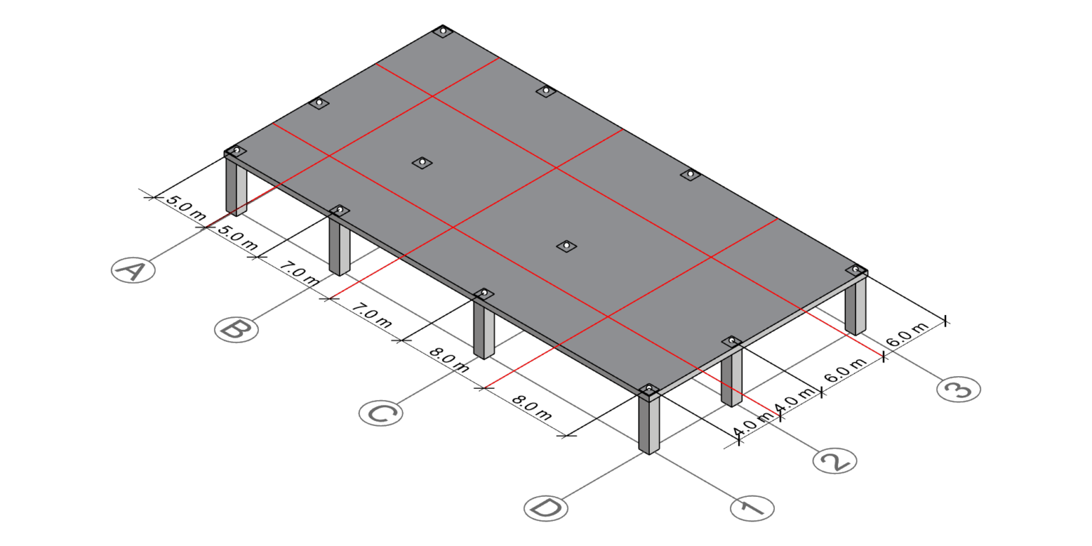 Tributary Areas of Columns and how to Best Calculate them - Tribby3d